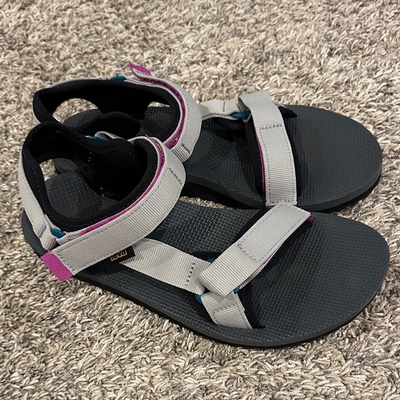 Teva | Shoes | Teva Womens Sandals Gray And Purple | Poshmark